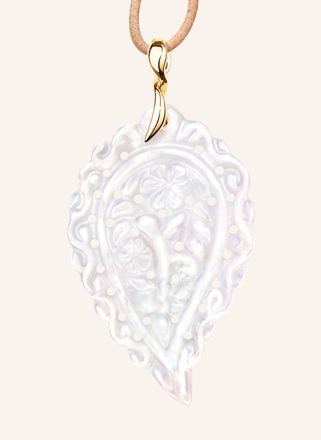 Tamara Comolli Tamara Comolli Anh&auml;nger Pendant India Large Mother Of Pearl White Aus 18 Karat Gelbgold Und Perlmutt gold