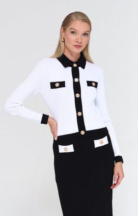 Passioni Strickjacke im Breitripp-Design