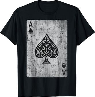 Trendy Apparel Ace Of Spades Card Gambling Poker Vintage T-Shirt
