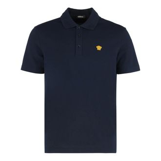 Versace Homme, Tops, Bleu, Taille: L Polo Medusa Brod&eacute;
