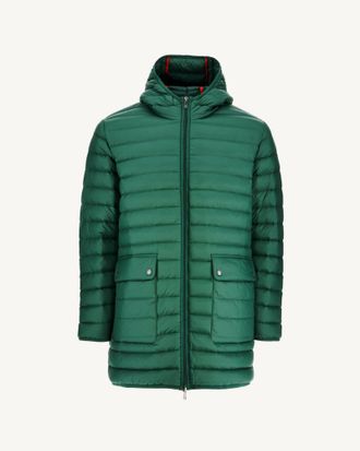 Jott Doudoune longue &agrave; capuche Vert fonc&eacute; Luc - Taille XXL