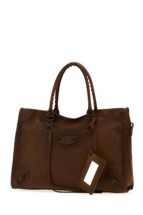 Balenciaga City Shoulder Bag - Brown