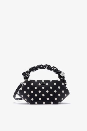 Ganni Mini sac Bou &agrave; pois Noir - Pour Femme