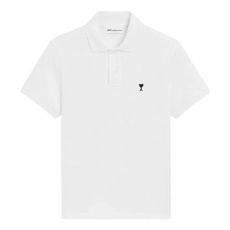 Ami Homme, Tops, Blanc, Taille: S Contrasted de Coeur Polo