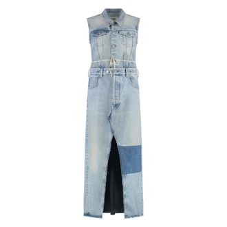 Maison Margiela Maxi Denim Kleid - - Dresses - Damen - Blau - S