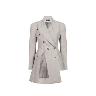 A.W.A.K.E. Veste ajust&eacute;e en laine m&eacute;lang&eacute;e
