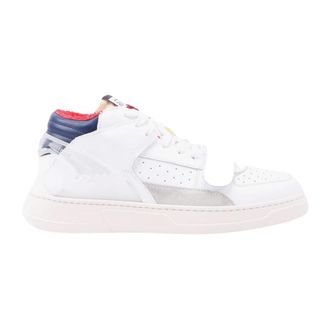 RUN OF Vintage-Leder-Sneakers - - Shoes - Herren - Wei&szlig; - 42 EU