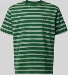 Wood Wood Relaxed Fit T-Shirt mit Logo-Stitching Modell Easton