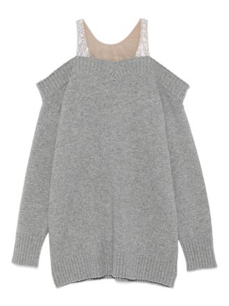 Giuseppe Di Morabito robe courte &agrave; ornements - Gris