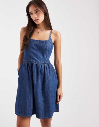 Levi's Robe courte en jean - Bleu indigo