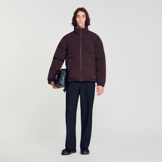 Sandro Zip-Daunenjacke aus Tech-Gewebe