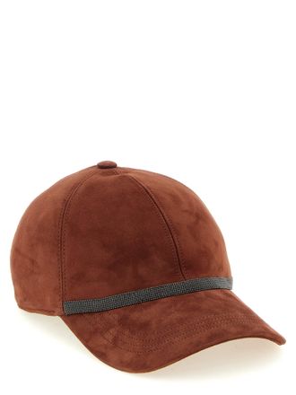 Brunello Cucinelli Womens Multicolor Lamb Leather Cap (baseball Hat)