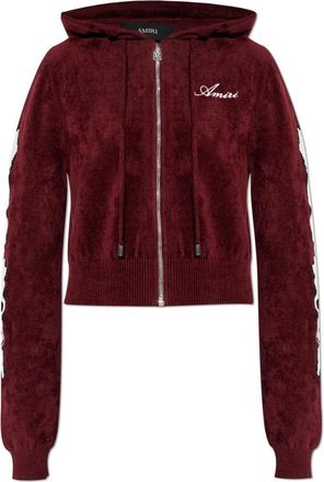 Amiri Femme, Sweatshirts et sweats &agrave; capuche, Rouge, Taille: 36 FR Logo SweaT-shirt