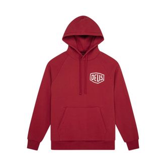 Deus Milano Address Hoodie - - Sweatshirts & Hoodies - Herren - Rot - S
