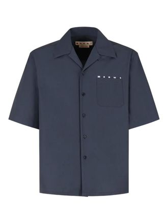 Marni chemise boutonnée à manches courtes - Bleu