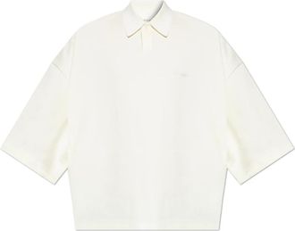 Fear of God Homme, Tops, Beige, Taille: S Polo avec logo brod&eacute;