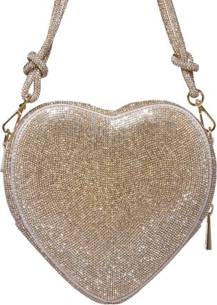 WEAT Crossbody Bags - Handtasche Big Heart Bag Crystal Champagne - Gr. unisize - in Gold - f&uuml;r Damen