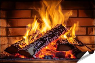 Islandburner XXL Bild Poster Kaminfeuer Im Gemütlichen Wohnzimmer Stimmungsvoll Entzündet Premium Bilder Fotodruck