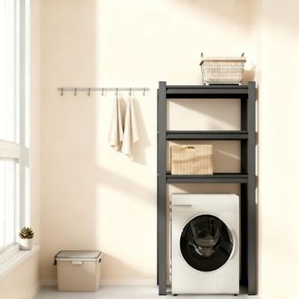 Generic Ablage &uuml;ber der Waschmaschine: W&auml;scheregale & Organisationsregale for Waschk&uuml;chen, for Hauswirtschafts-/Waschbereiche(L80W40,3-Tier)