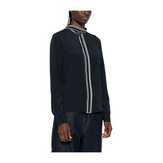Fabiana Filippi Femme, Blouses et Chemises, Bleu, Taille: 40 FR Fabiana Filippi Chemises Bleu Marine