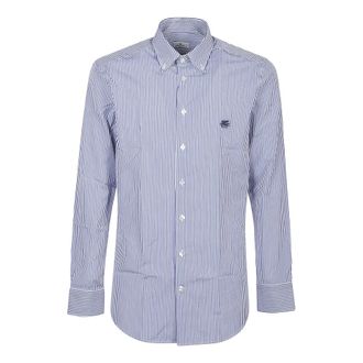 Etro Homme, Chemises, Bleu, Taille: L Chemise Slim Logo