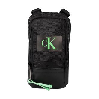 Calvin Klein &Eacute;tui T&eacute;l&eacute;phone Minimaliste avec Fermeture &Eacute;clair - Homme - Accessoires - Noir - Taille: ONE Size