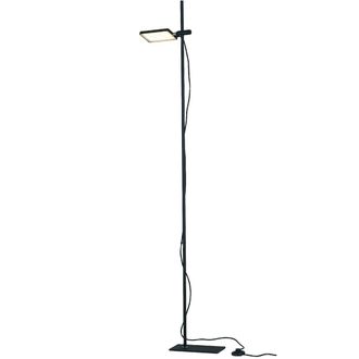 Luce-Ambiente-Design Led Book Floor Lamp in Black Aluminum With Adjustable Diffuser 18w 3200k