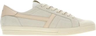 Tom Ford Homme, Chaussures, Beige, Taille: 43 EU Suede Jarvis Baskets