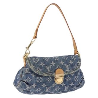 Louis Vuitton Pre-owned Monogram Denim Schultertasche - - Pre-owned - Damen - Blau - ONE SIZE