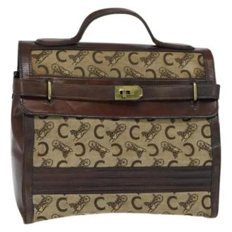 Celine Sac &agrave; main Pre-owned Vintage en toile - Femme - Pre-owned - Brun - Taille: ONE Size