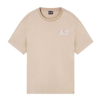 Emporio Armani Emporio Armani Ea7, Homme, Tops, Beige, Taille: XL Jersey T-Shirt