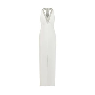Max Mara Femme, Robes, Blanc, Taille: 38 FR Robe Longue Sans Manches