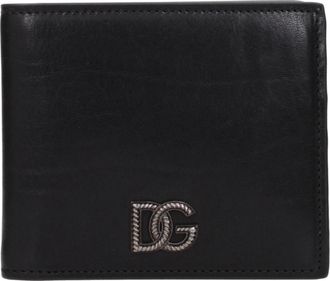 Dolce & Gabbana Portefeuilles Sucr&eacute;s Et Sal&eacute;s Homme Cuir Noir