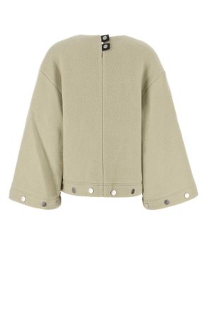Nanushka Womens Anwen Sweater Beige Wool Nylon