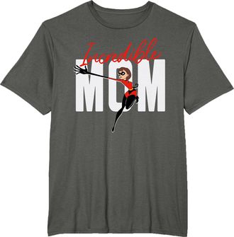 Pixar Unisex Erwachsene T-Shirt - The Incredibles - Schwarz - Langarm - Klassische Passform - Cartoon-Muster - Elastigirl - Incredible Mom - S