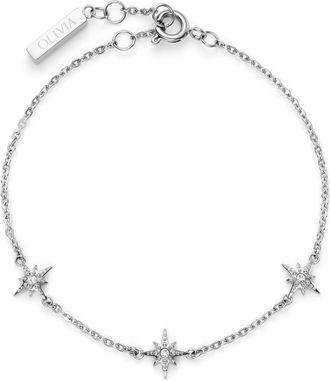 Olivia Burton Armband für Damen Kollektion EVER STACKED aus Edelstahl mit Charms in Form von Sternen, verziert mit Kristallen - 24100349