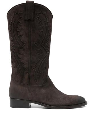 Sartore bottines en daim - Marron