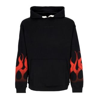 Vision Of Super Flames Hoodie Schwarz/Rot - - Sweatshirts & Hoodies - Herren - Schwarzk - XL