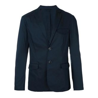 Emporio Armani Blazer Revers Contrasto - Homme - Vestes - Bleu - Taille: XL