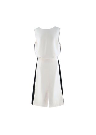 Burberry Ivory & Black Sleeveless Top & A-Line Skirt Size XL