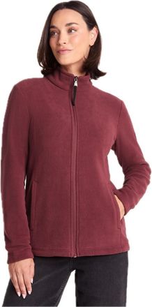 TOG24 Revive Damen Fleecejacke D&uuml;nn Leicht Outdoor Fleecejacken Mit Full-Zip Warm Winterjacke Antistatische Sweatjacke F&uuml;r Wandern Sport Laufen Burgunderrot