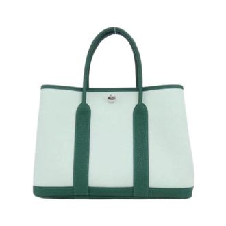 Herm&egrave;s Pre-owned Garden Party Negonda Tote Bag - - Pre-owned - Damen - Gr&uuml;n - ONE SIZE