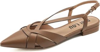 Bibi Lou Femme, Chaussures, Brun, Taille: 40 EU Nolia Slingback Flat