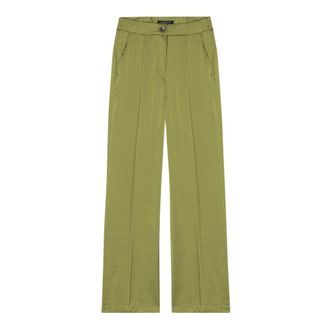 Luisa Cerano Wide Leg Hose mit Bundfalten - - Trousers - Damen - Gr&uuml;n - L