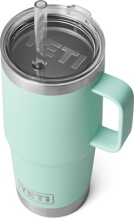 Yeti Rambler Trinkbecher Mit Trinkhalmdeckel, Seafoam, 25 oz (739 ml)