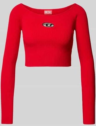 Diesel Cropped Longsleeve mit Label-Detail