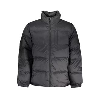 Vans Schwarze Polyesterjacke mit Logo - - Jackets - Herren - Schwarzk - M