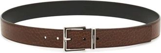 Ferragamo Homme, Accessoires, Brun, Taille: 110 CM Ceinture fixe &agrave; boucle carr&eacute;e