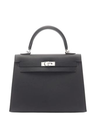 Herm&egrave;s sac &agrave; main Sombrero Kelly II Sellier 25 (2016) - Noir