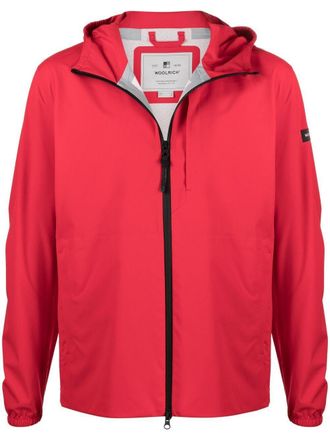Woolrich veste Pacific &agrave; design superpos&eacute; - Rouge